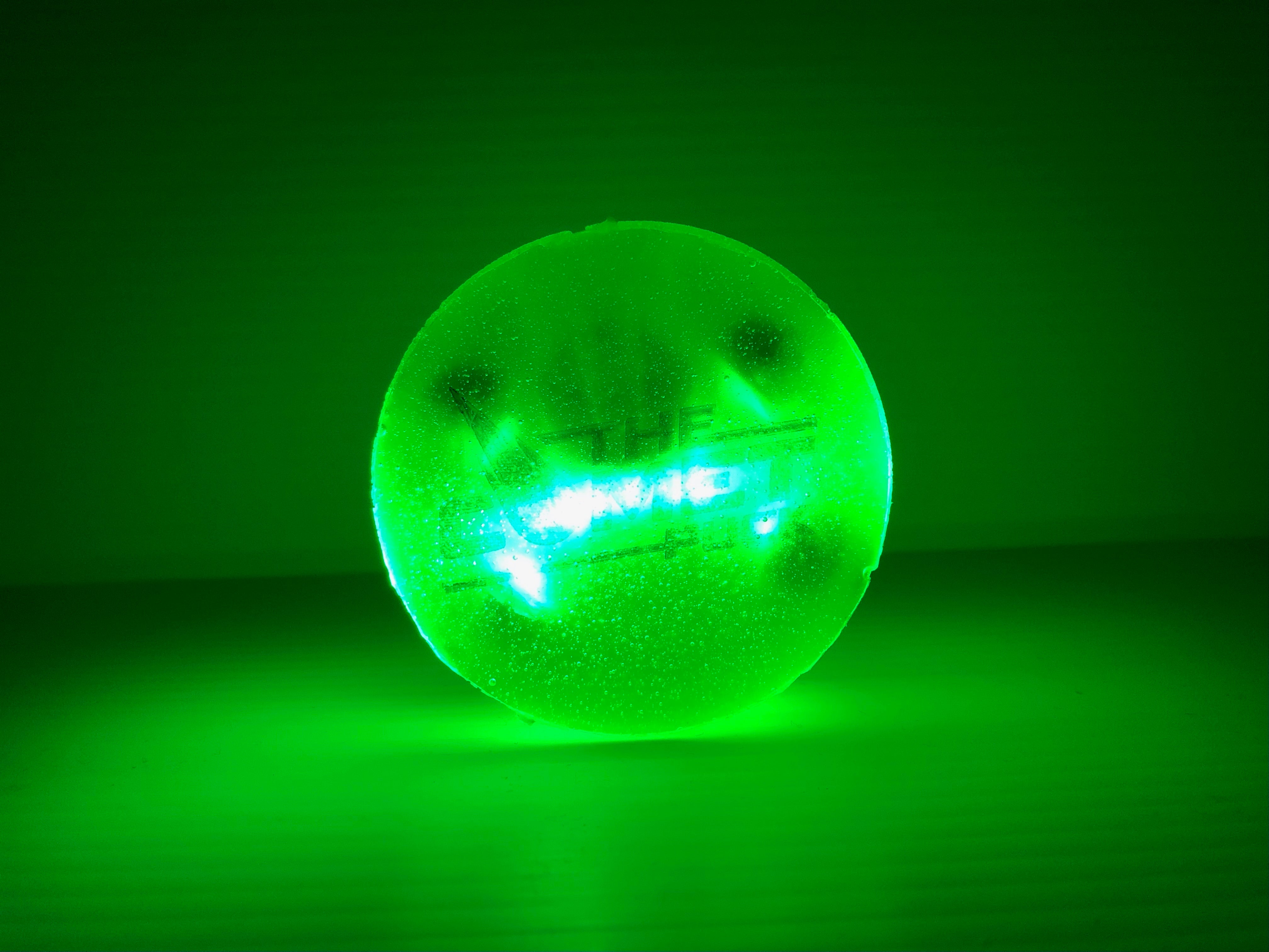 Comet ICE Puck (Green). Glow Puck. Lit Puck. Light Up Puck. – Comet Puck